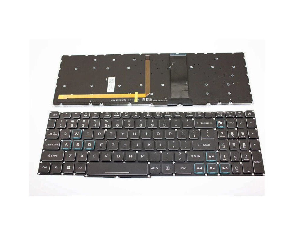 Клавиатура за Acer Nitro 5 AN515-54 AN15-43 AN517-51 AN715-51 Black ...