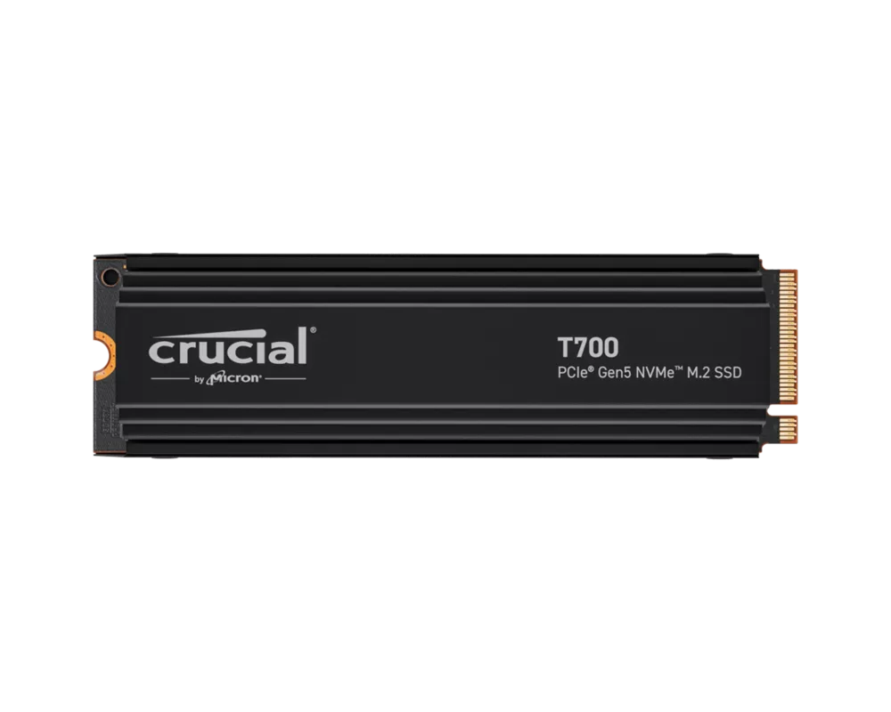 Crucial T700 2TB PCIe Gen5 NVMe M.2 SSD with heatsink 677023 ...