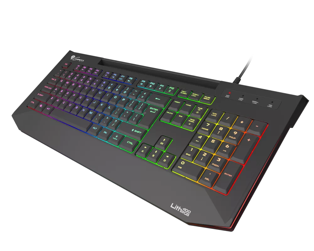 Genesis Gaming Keyboard Lith 400 RGB US Layout RGB Backlight X-Scissor ...