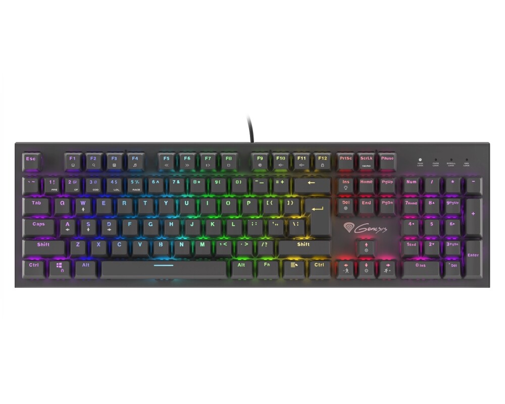 Genesis Mechanical Gaming Keyboard Thor 300 RGB US Layout RGB Backlight ...