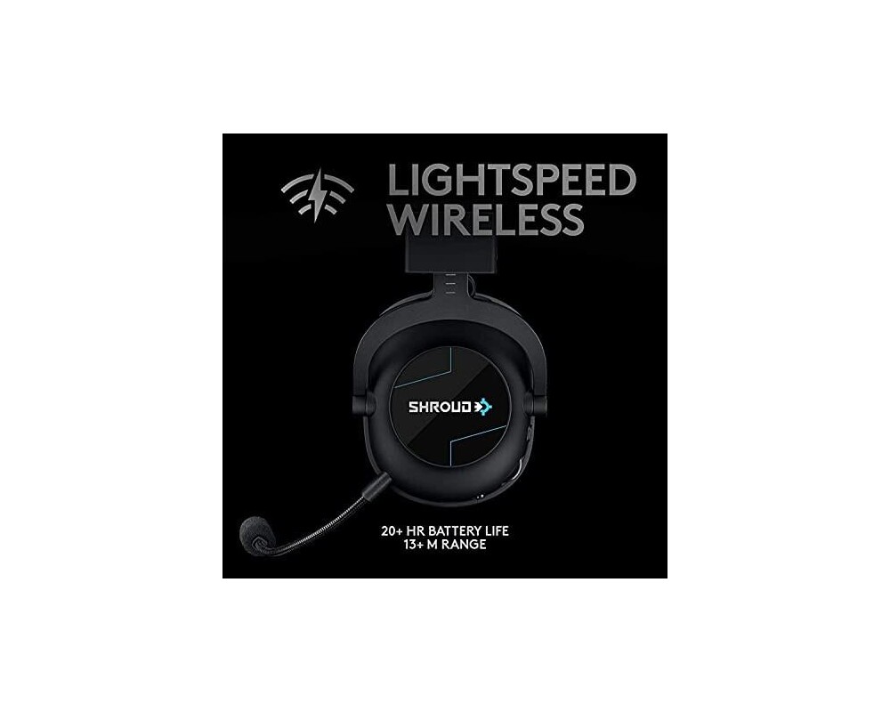 Logitech PRO X Wireless Headset Shroud Edition - SHROUD - EMEA 626080 ...
