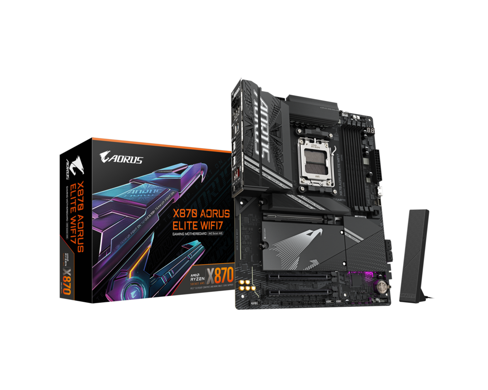 GIGABYTE X870 AORUS ELITE WIFI 7, Socket AM5 779211 X870-A-ELITE-WF7 на ...