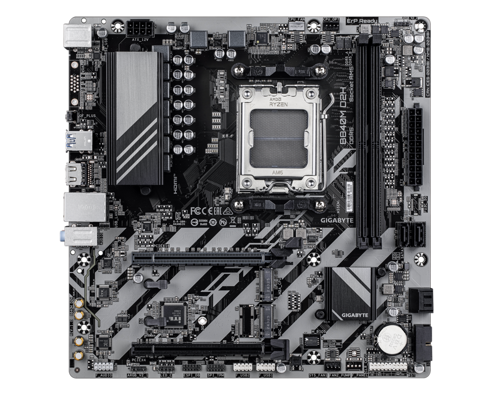 GIGABYTE B840M D2H socket AM5 881537 B840M-D2H на топ цена - PIC.bg