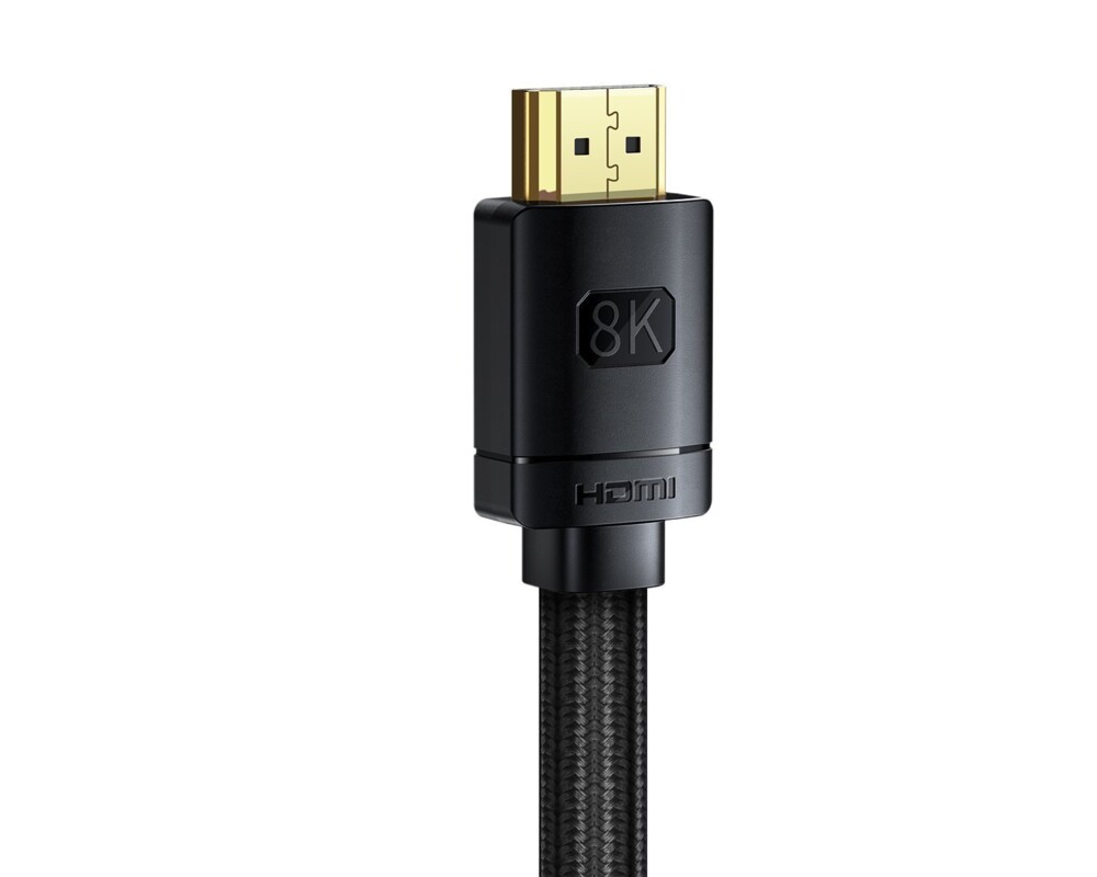 Кабел Baseus High Definition Series HDMI 2.1, 8K 60Hz, 3D, HDR, 48Gbps CAKGQ-K01 2м - черен ...