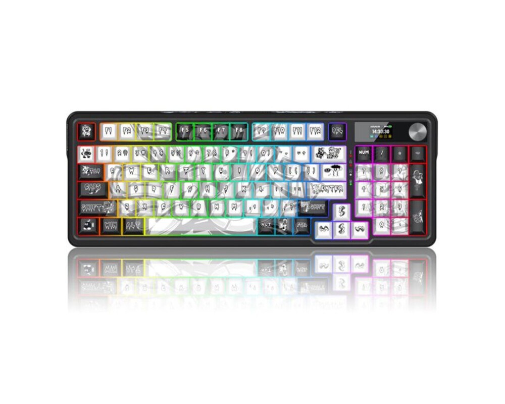 Redragon Artemis Pro Anime K719GF-RGB-PRO RGB осветление - черно с бяло ...